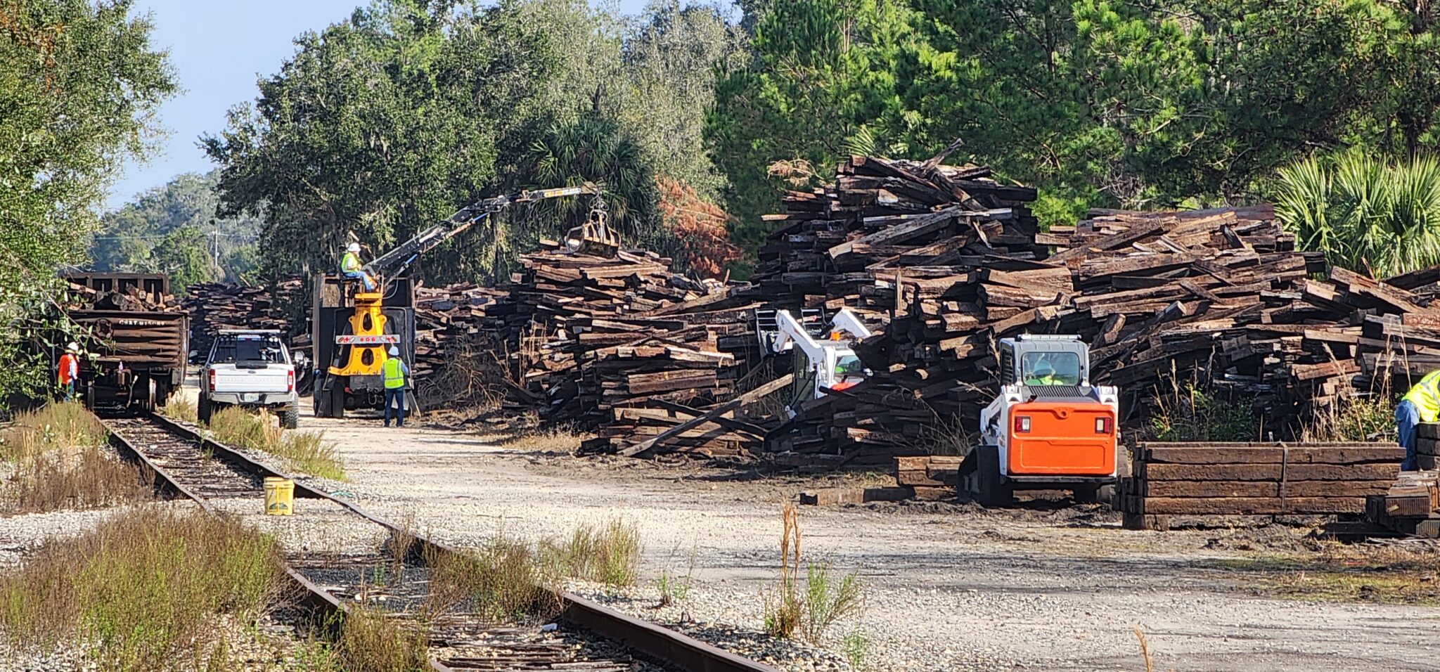 Toxic Railroad Tie Shredding Threatening the Rainbow and Surrounding ...
